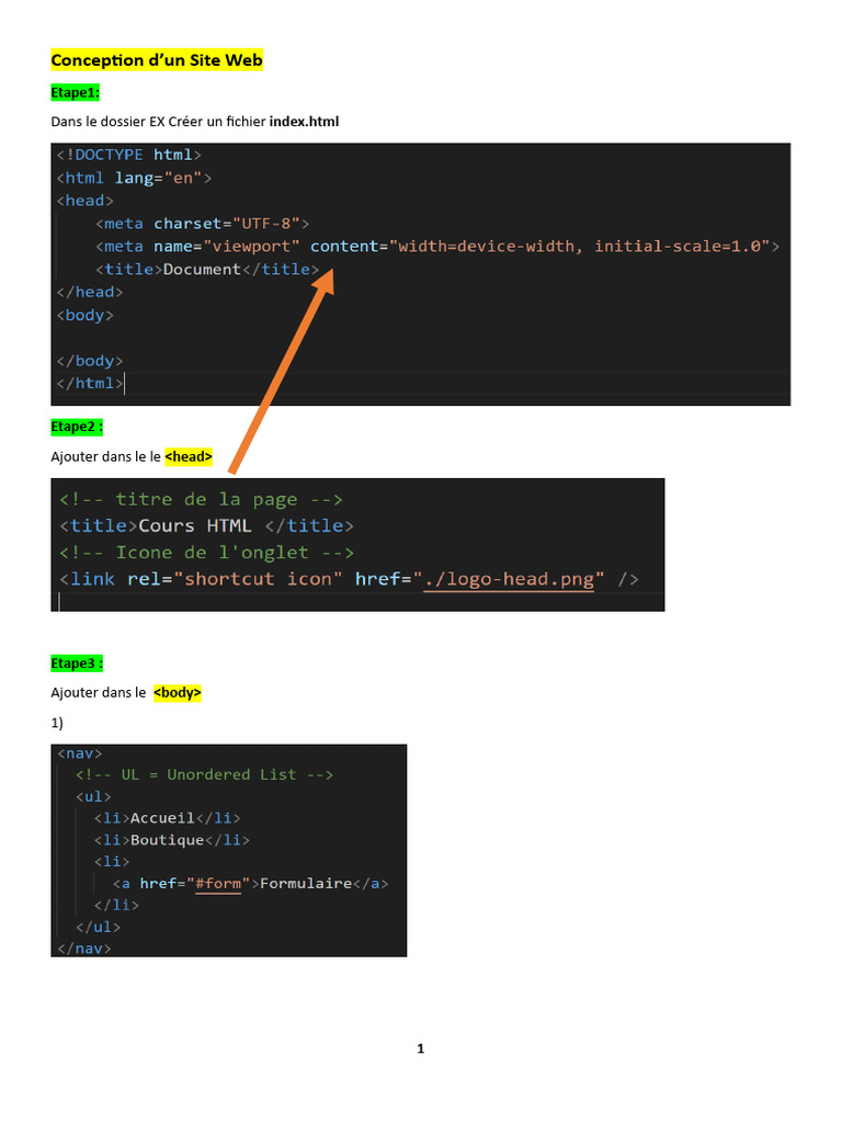 Exercice HTML | PDF | Hypertexte | Internet