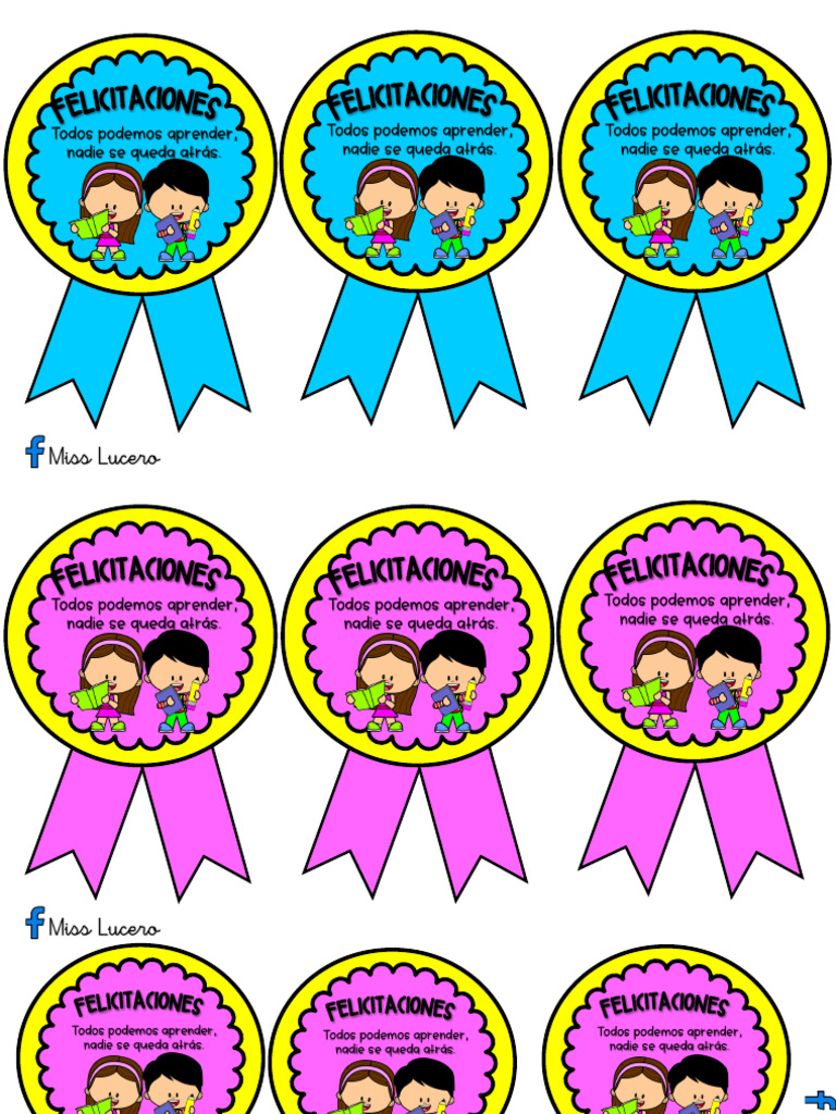 Medallas Dia Del Logro | PDF