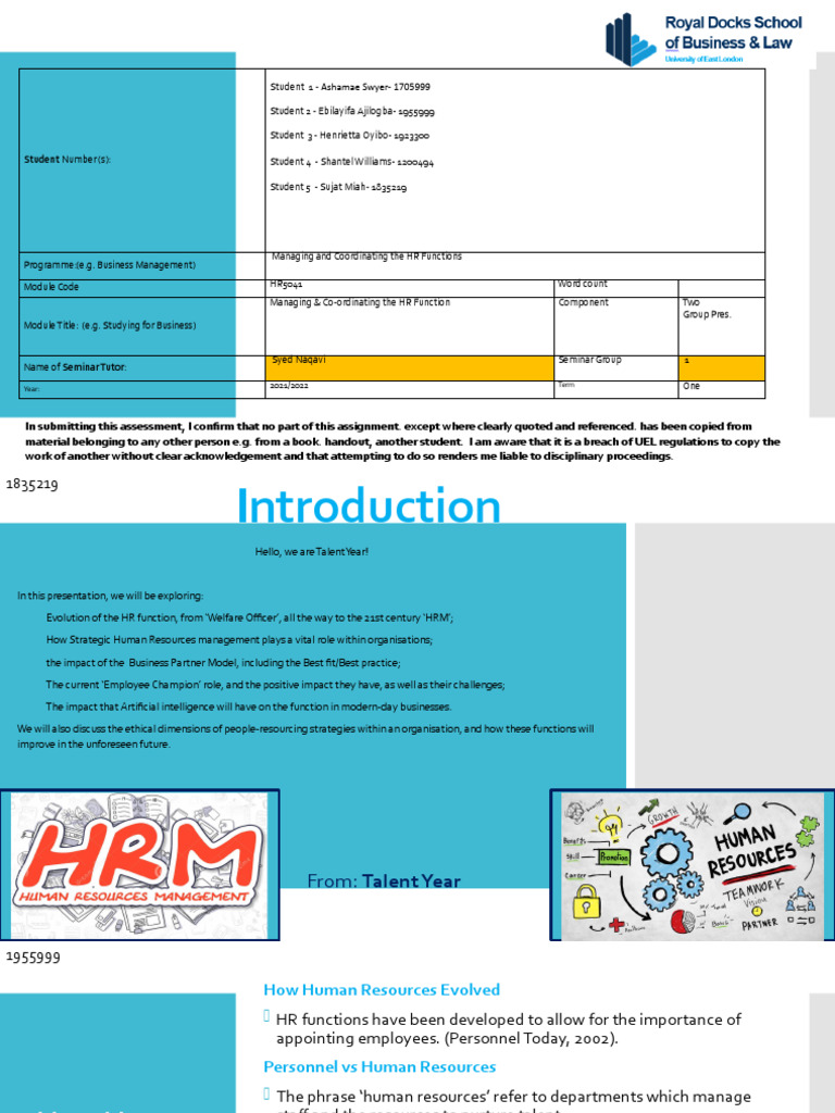 HR Assignment 2 - Final | PDF | Human Resource Management | Human Resources