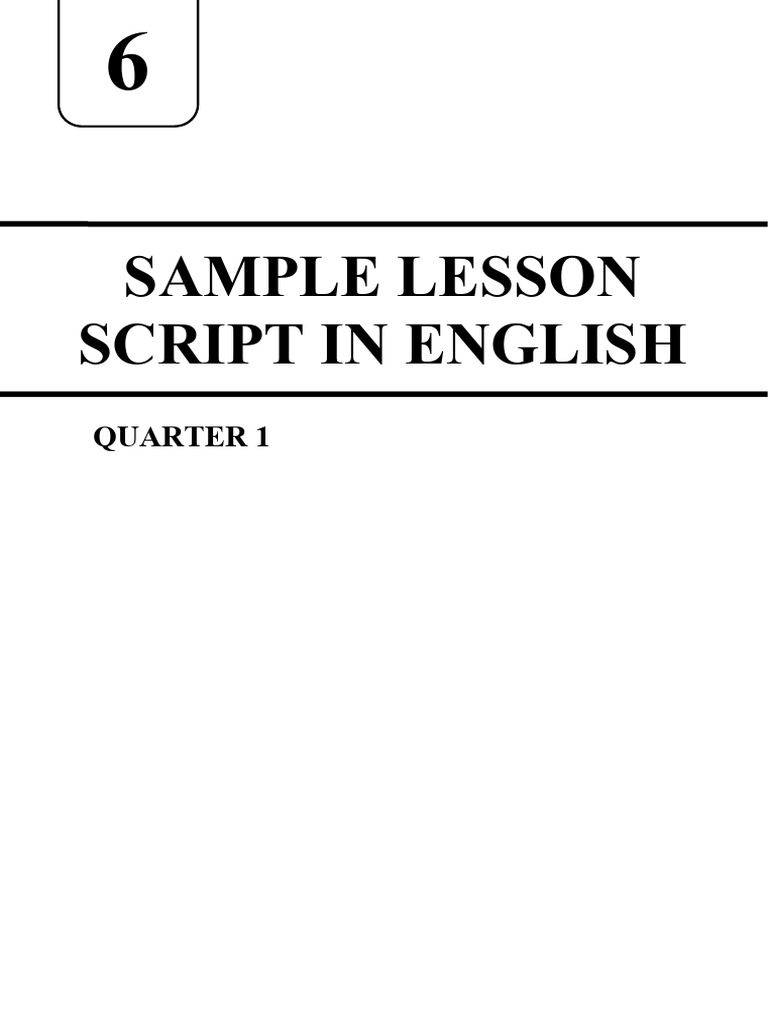 RO6 JAVINES Lesson Script Q1 Week2 English6 | PDF | Rabies | Learning