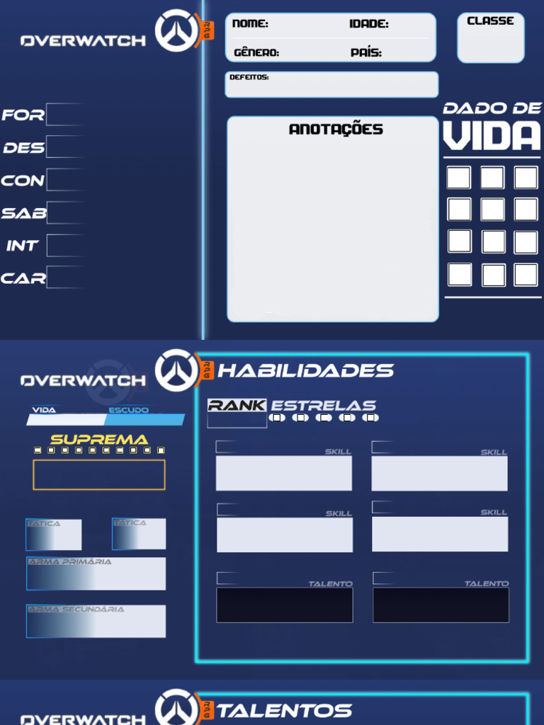 Ficha Overwatch | PDF