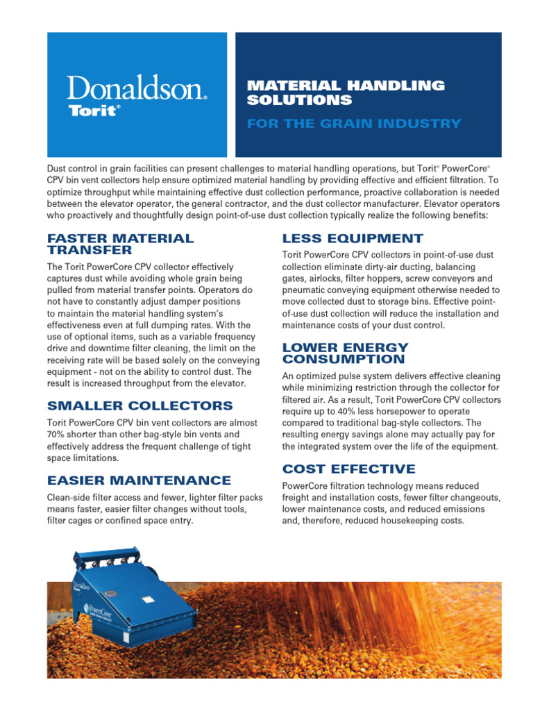 Material Handling Solutions Grain | PDF | Elevator