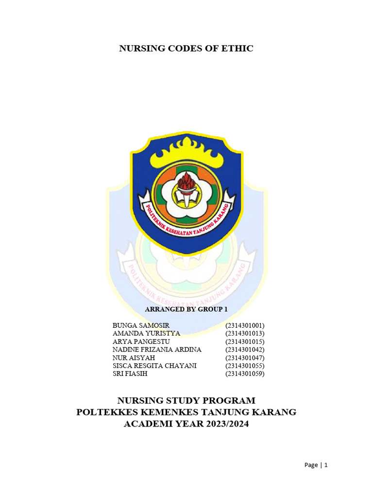 Nursing Codes of Ethic | PDF | Nursing | Autonomy