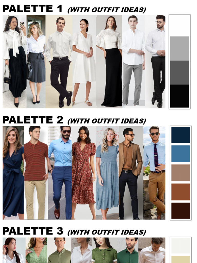 Fashion Color Palettes & Outfits | PDF