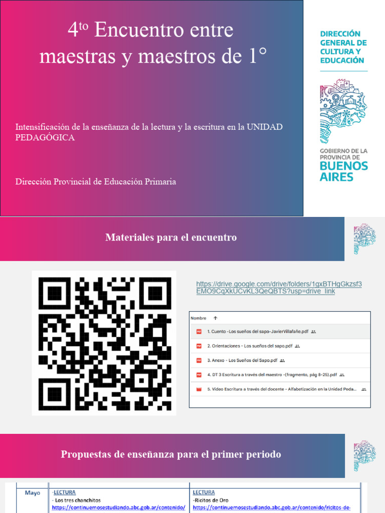DPEP-4° Encuentro MG 1ro-Version Final | PDF | Maestros | Enseñando