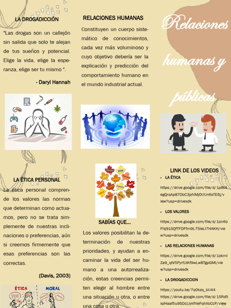 Triptico RHP | PDF | Sicología | Ciencias del comportamiento