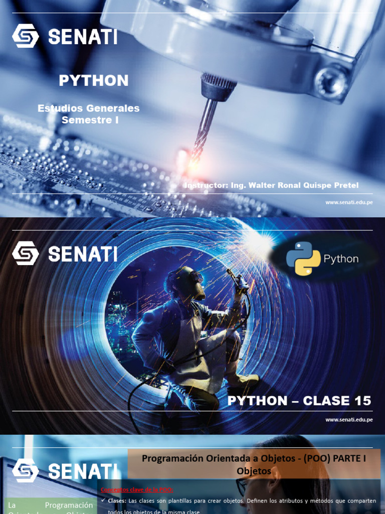 Introducción a POO en Python: Clases y Objetos | PDF | Objeto (informática) | Programación ...