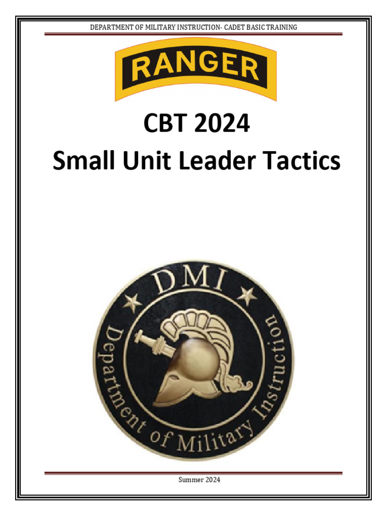 CBT Small Unit Leader Tactics | PDF | Military | Military Organization