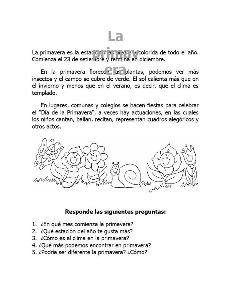 La primavera | PDF