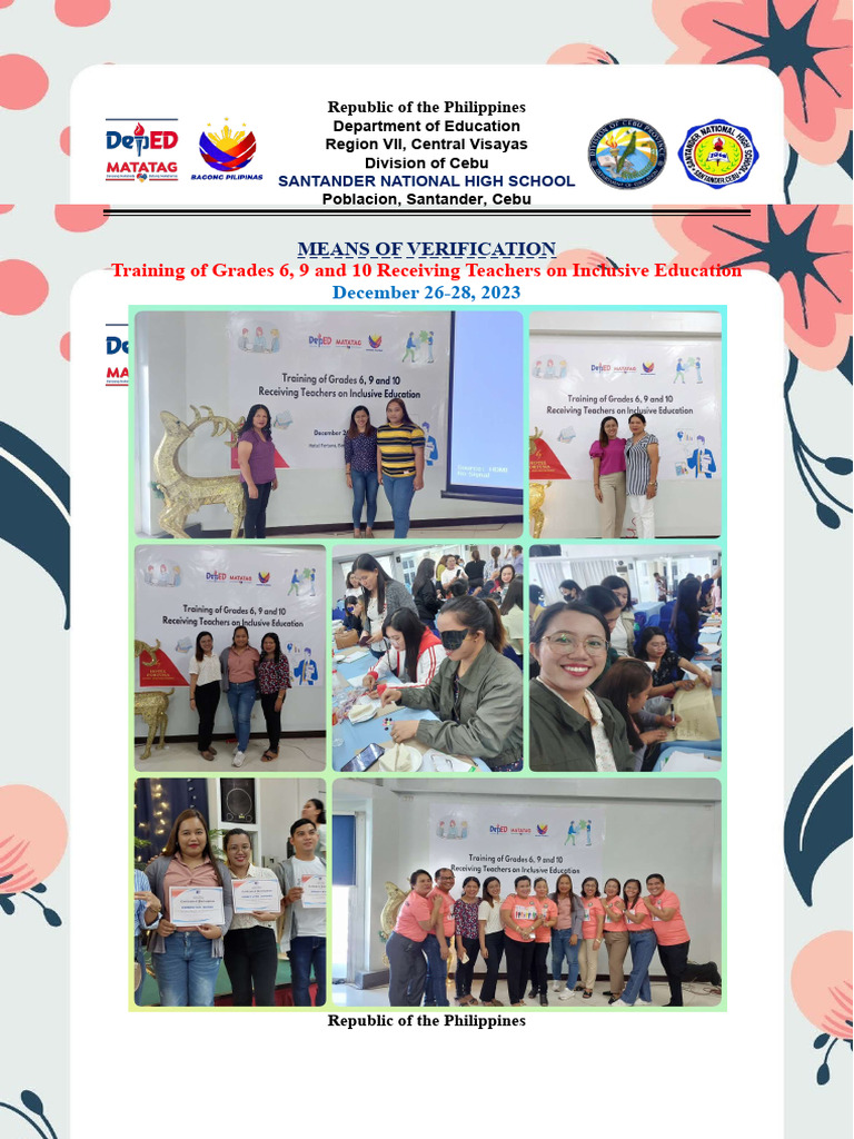 Inclusive Education Accomplishment Report | PDF | Career & Growth