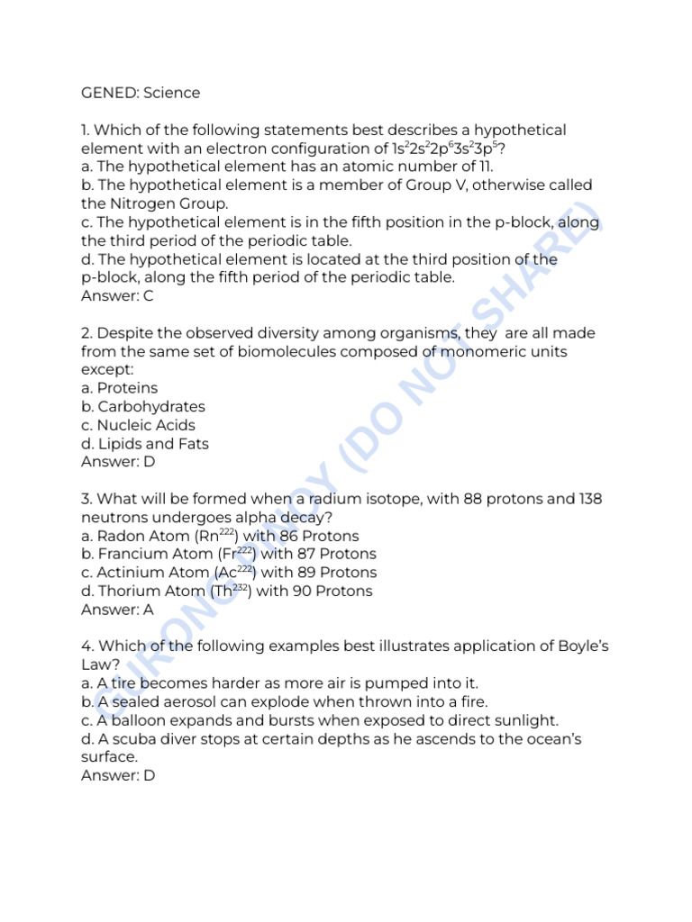 General Education Science Google Docs | PDF | Greenhouse Effect ...