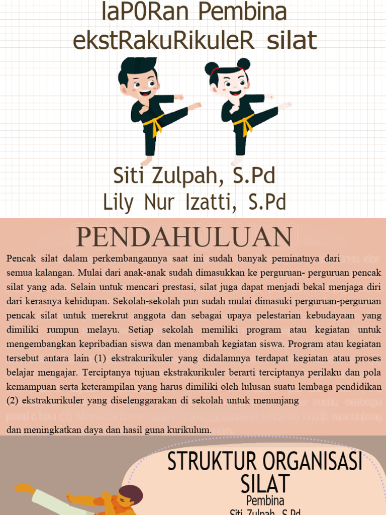 Laporan Ekskul Silat | PDF