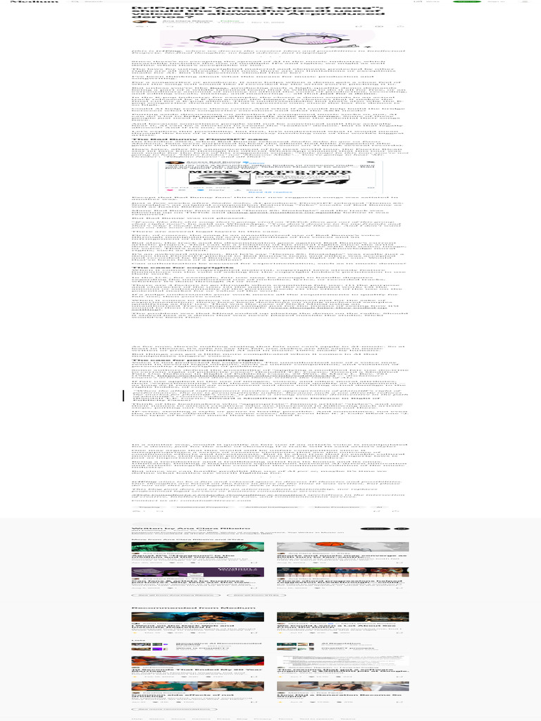 (TrIPping) "Artist X Type of Song": Should The (Unauthorized) Use of ...