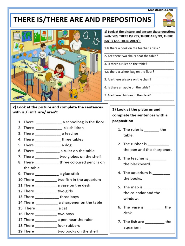 There Is Are - Prepositions 20-10-2018-1 | PDF | Graphite | Writing ...