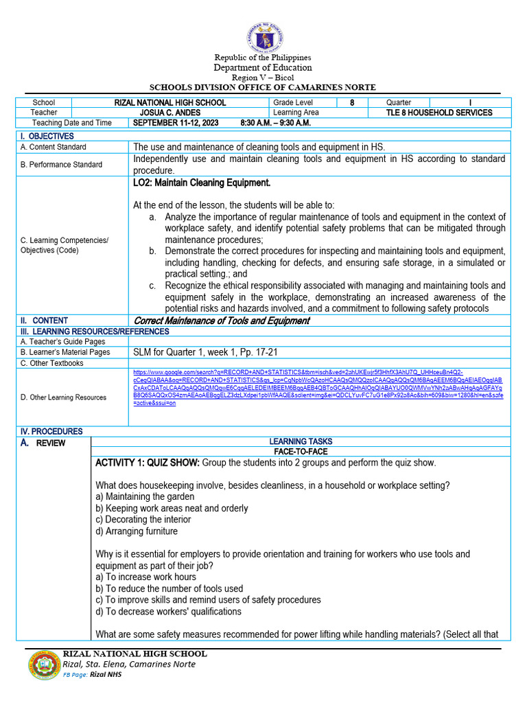 HHS 7-8 - WEEK 2 - RAISEPlus | PDF | Occupational Safety And Health | Risk