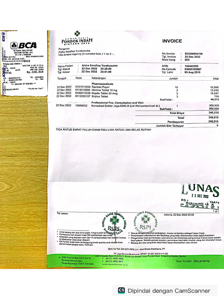 1 - UGD - Invoice Aisha Serafina | PDF