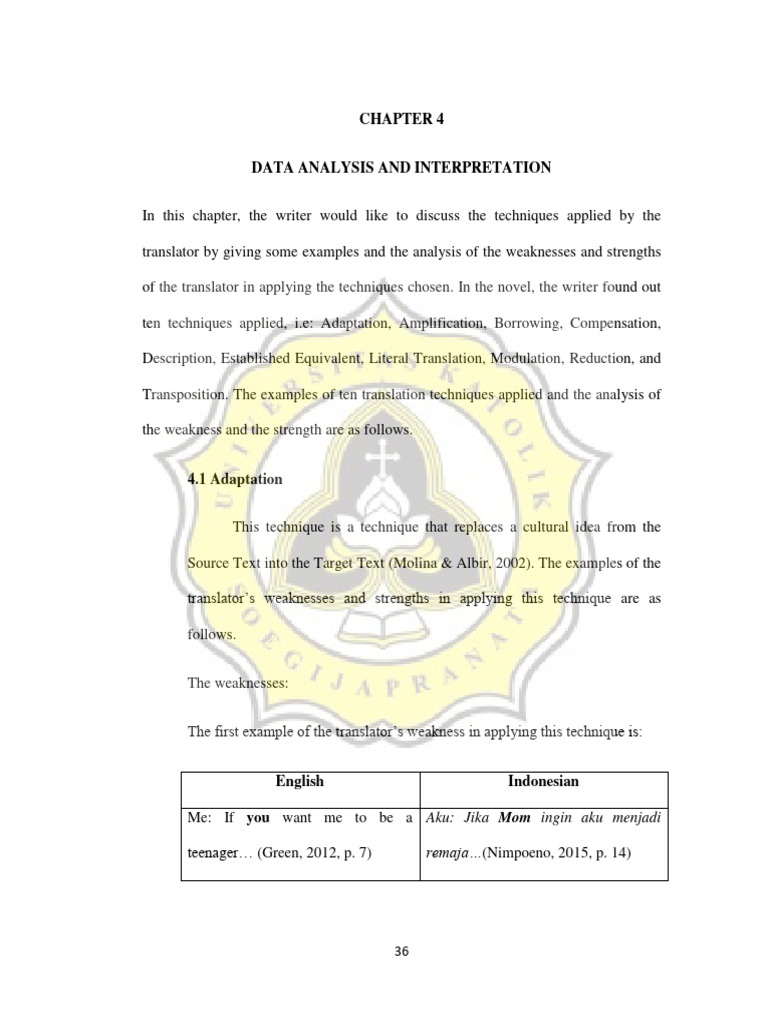 12.80.0041 Stevany Putri Intan Lestari BAB IV | PDF | Indonesian Language | Translations