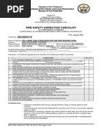 FSED 51F Fire Safety Inspection Checklist Conveyance Clearance Rev00 1 ...