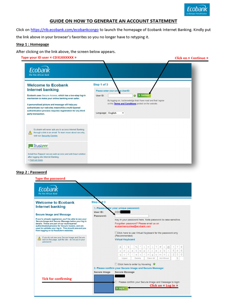 Guide On How To Generate An Account Statement | PDF
