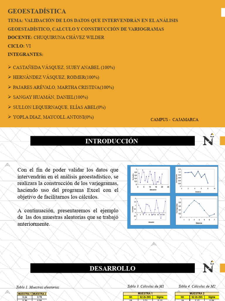 GEOESTADÍSTICA - Seamana 7 | PDF