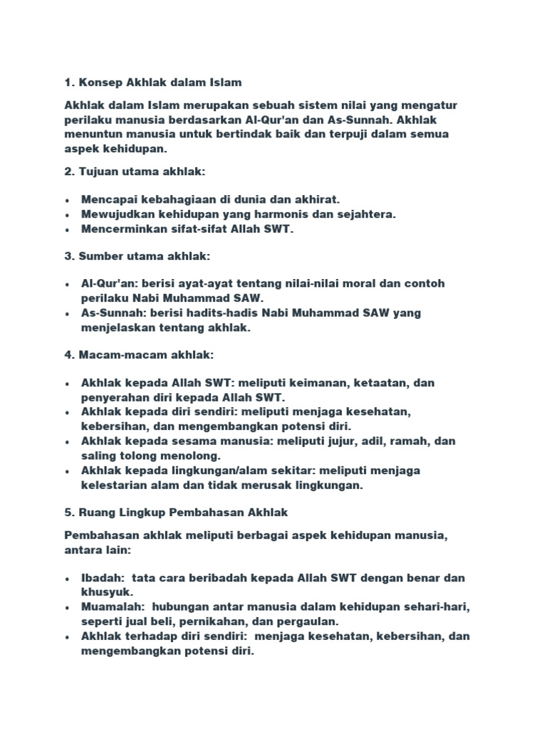 Koneksi Antar Materi Aik | PDF