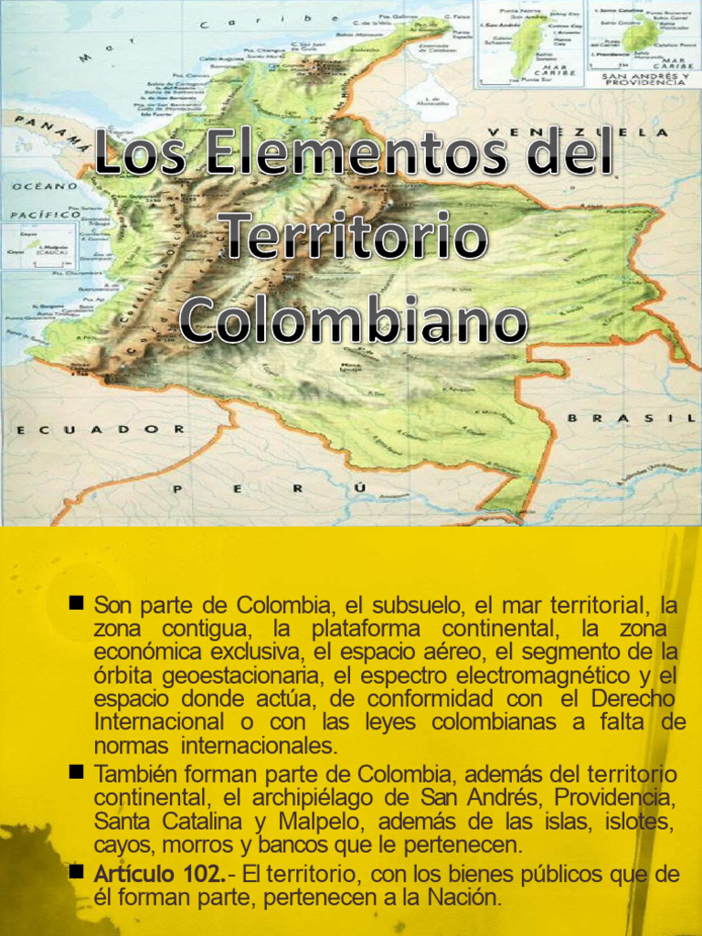 Componentes del Territorio Colombiano | PDF | Aguas territoriales ...
