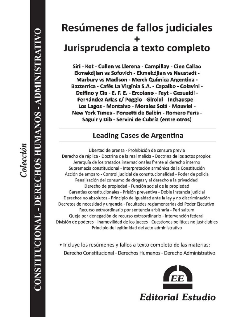 Resumen de Fallos | PDF