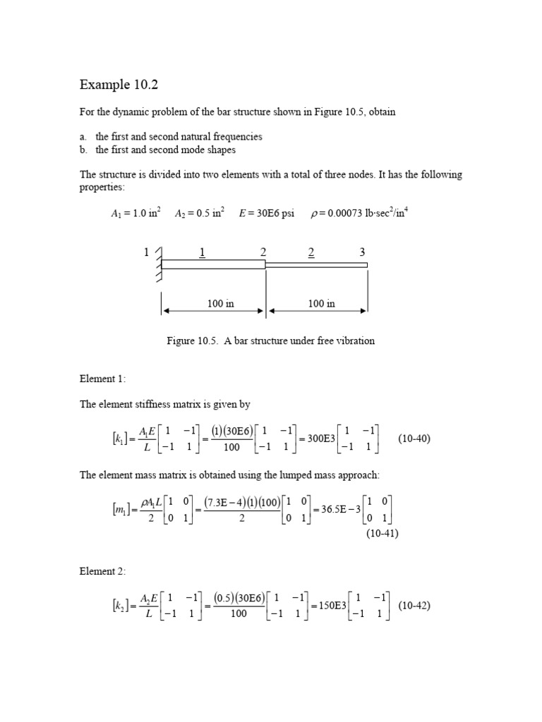 Chap7 Examples | PDF | Normal Mode | Eigenvalues And Eigenvectors