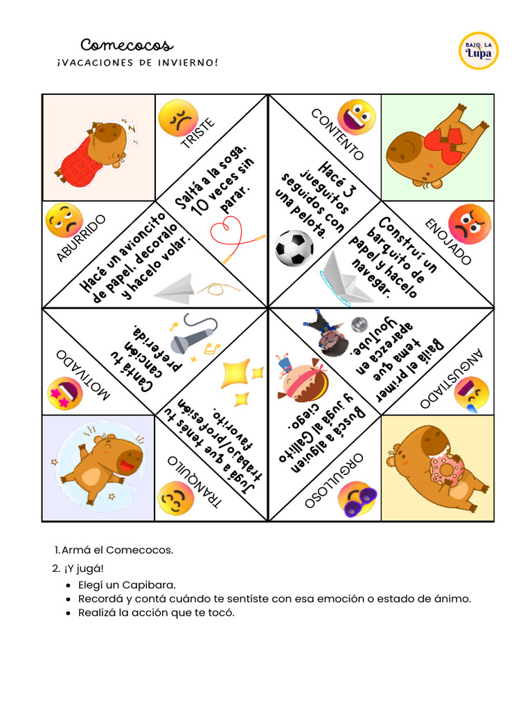 Comecocos ¡Vacaciones de Invierno! | PDF