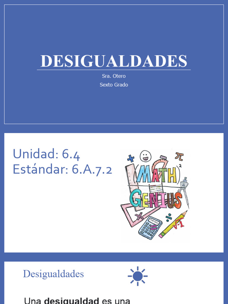 Desigualdades | PDF