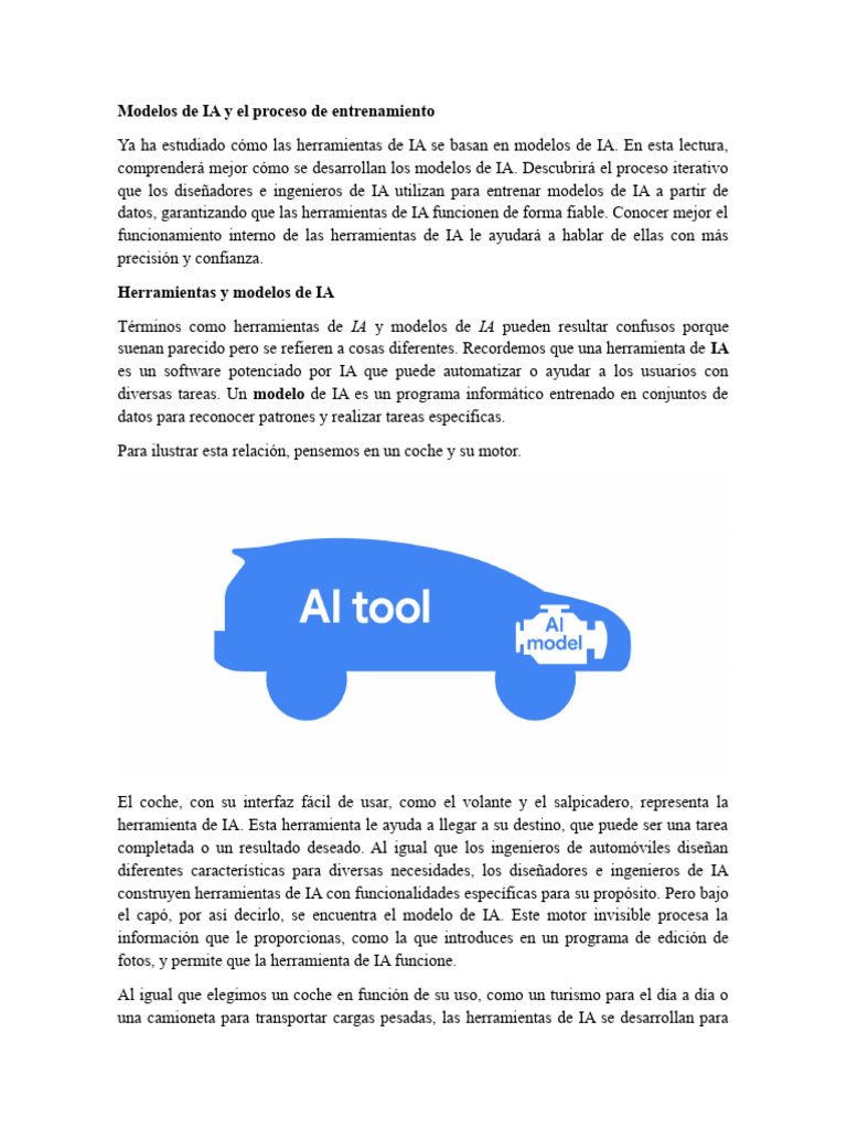 LECTURA 2 - Modelos de IA y El Proceso de Entrenamiento | PDF ...