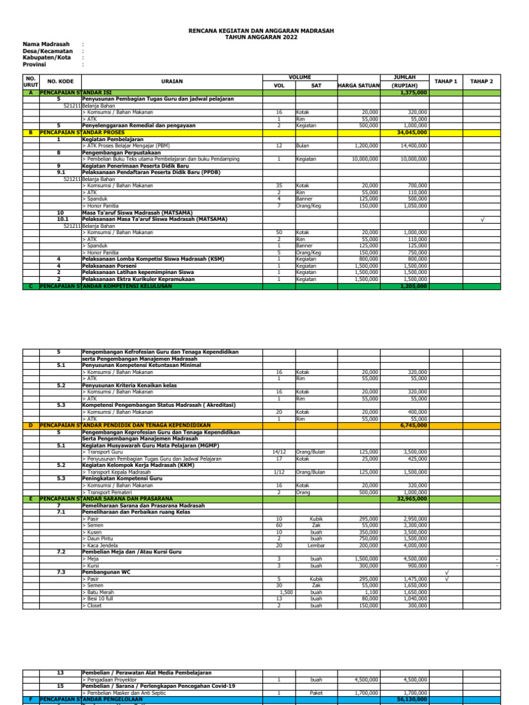 Rkam Manual Excel 2023 | PDF