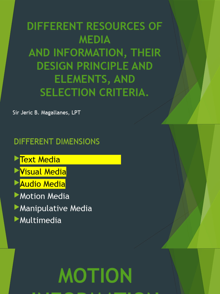 Different Dimensions - MOTION | PDF | Video | Frame Rate