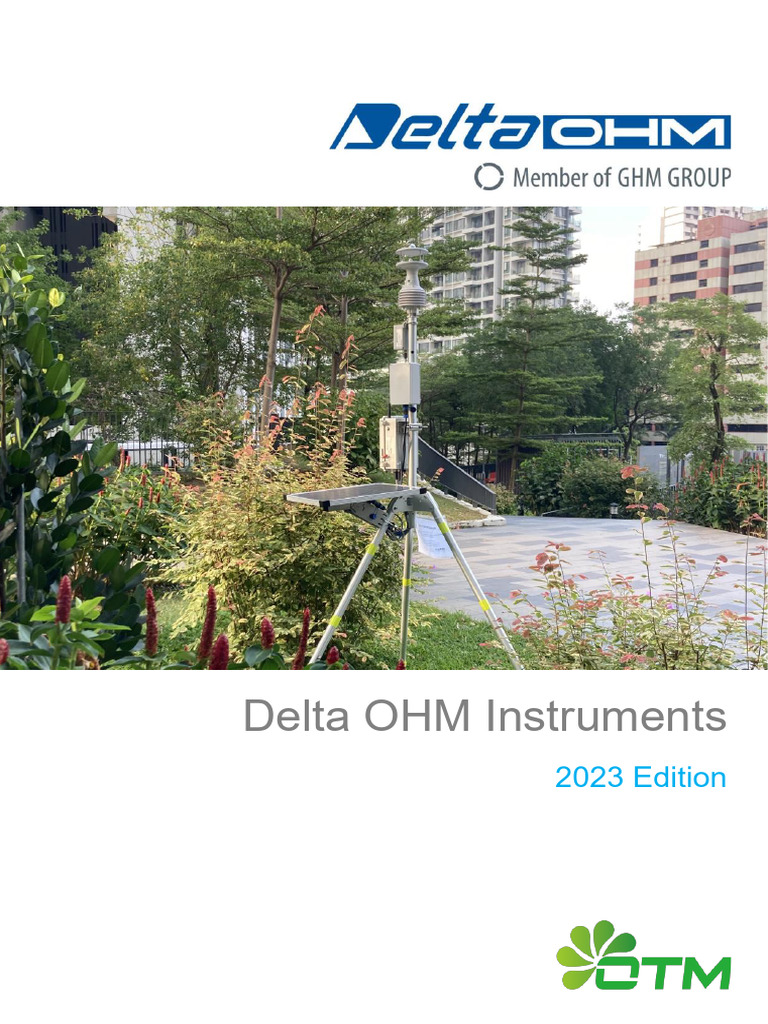 Delta Ohm Instruments 2023 Edition | PDF | Metrology | Measuring Instrument