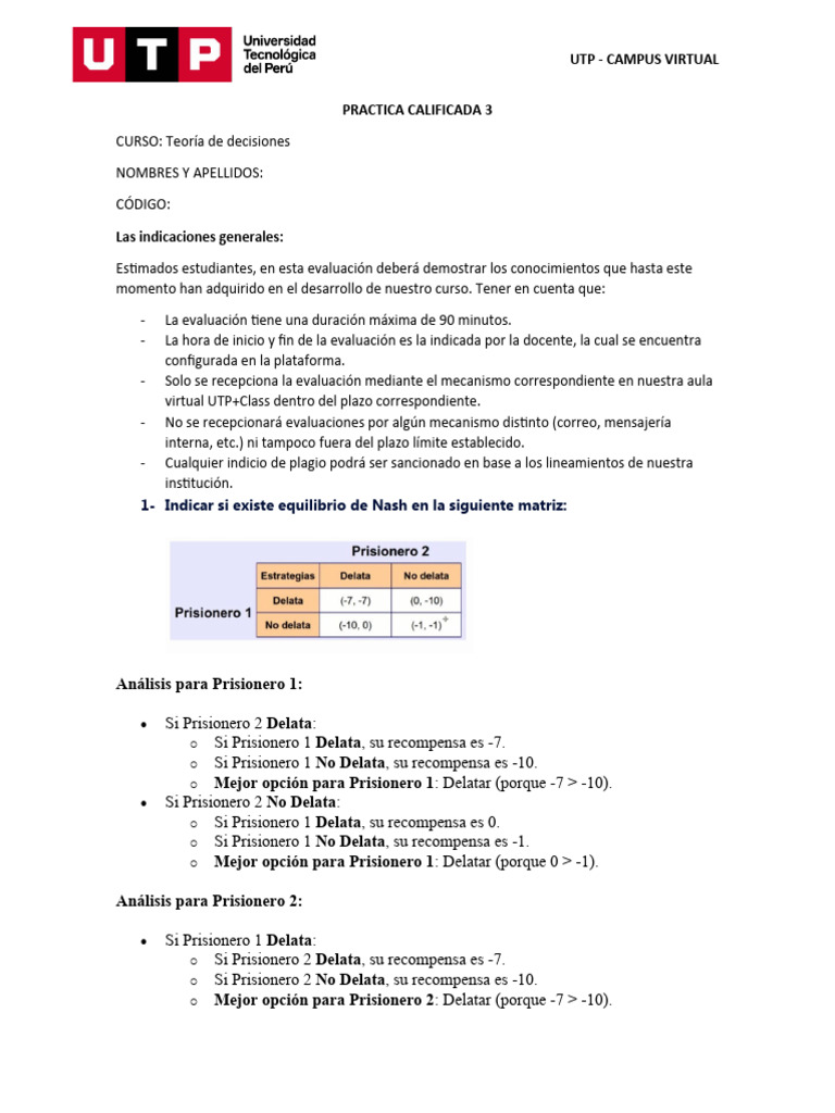 Práctica Calificada 3 | PDF | Economía de la incertidumbre