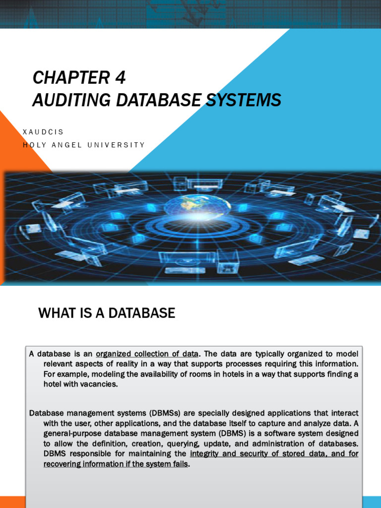Chapter 4 Audcis | PDF | Databases | Sql