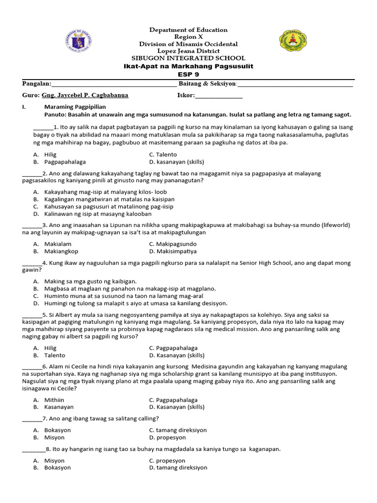 4th Quarter | PDF