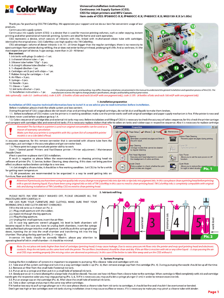 CISS How It Works | PDF