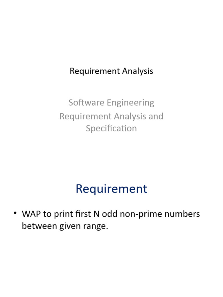SE-PPT-4 Requirement Analysis | PDF | Class (Computer Programming) | Computer Science