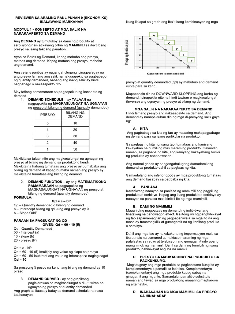 AP9 REVIEWER 2nd QUARTER | PDF