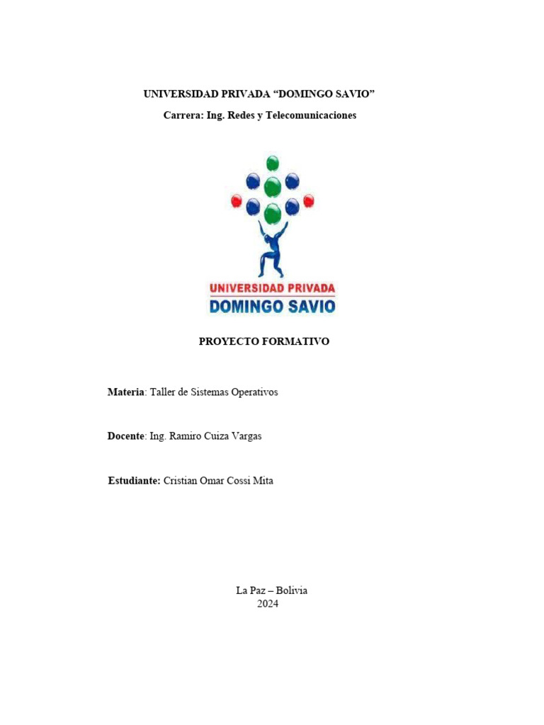 Docuento Guia | PDF | sistema de nombres de dominio | Sistema operativo
