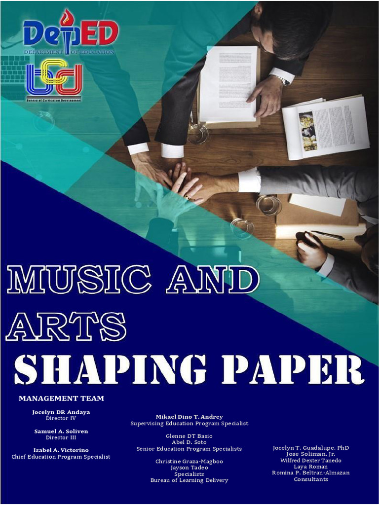 Shaping Paper Music and Arts | PDF | Curriculum | Learning