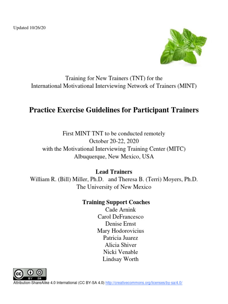 Training Exercise Handouts | PDF | Career & Growth | Self-Improvement