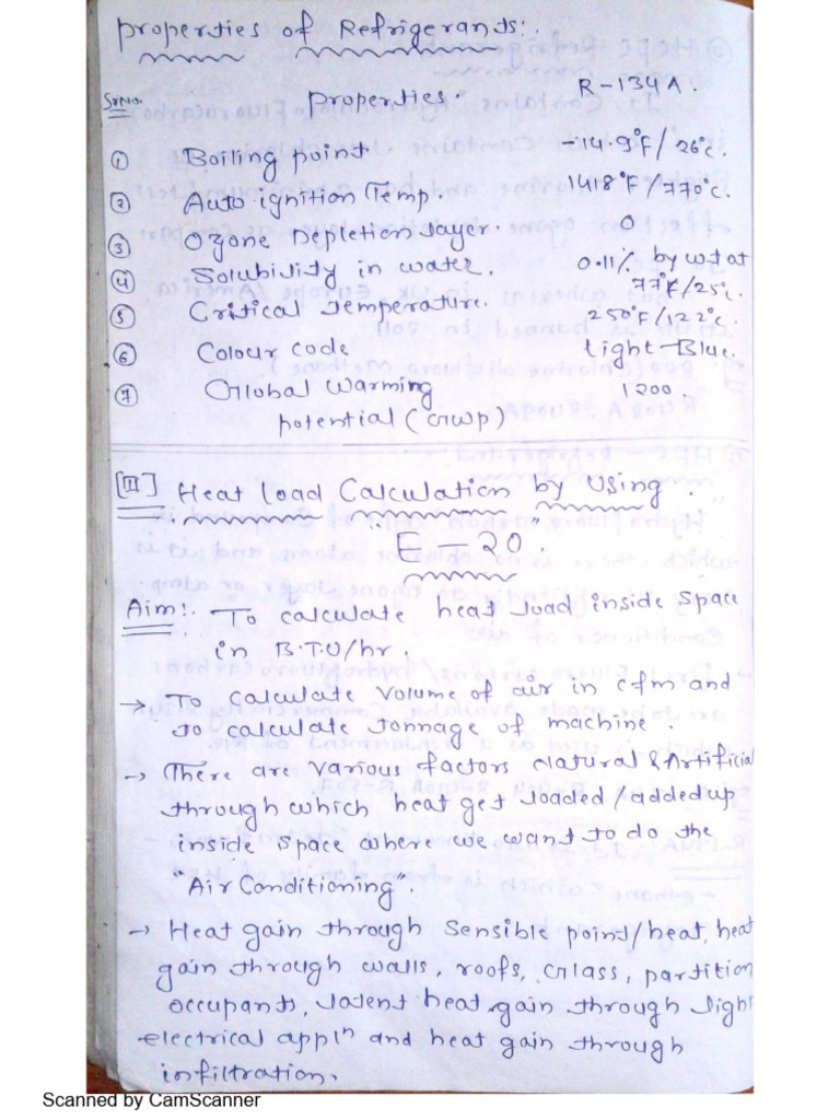 Heat Load Calculation by E20 Form | PDF
