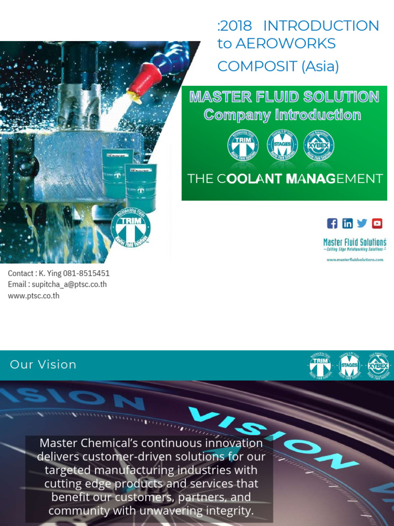 Company Profile - Master Chemical by Ying PTSC 0818515451 | PDF | Materials