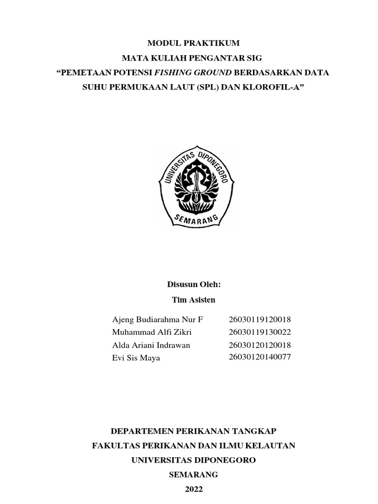 Modul Praktikum Pengantar Sig 2022 Perikanan Tangkap | PDF