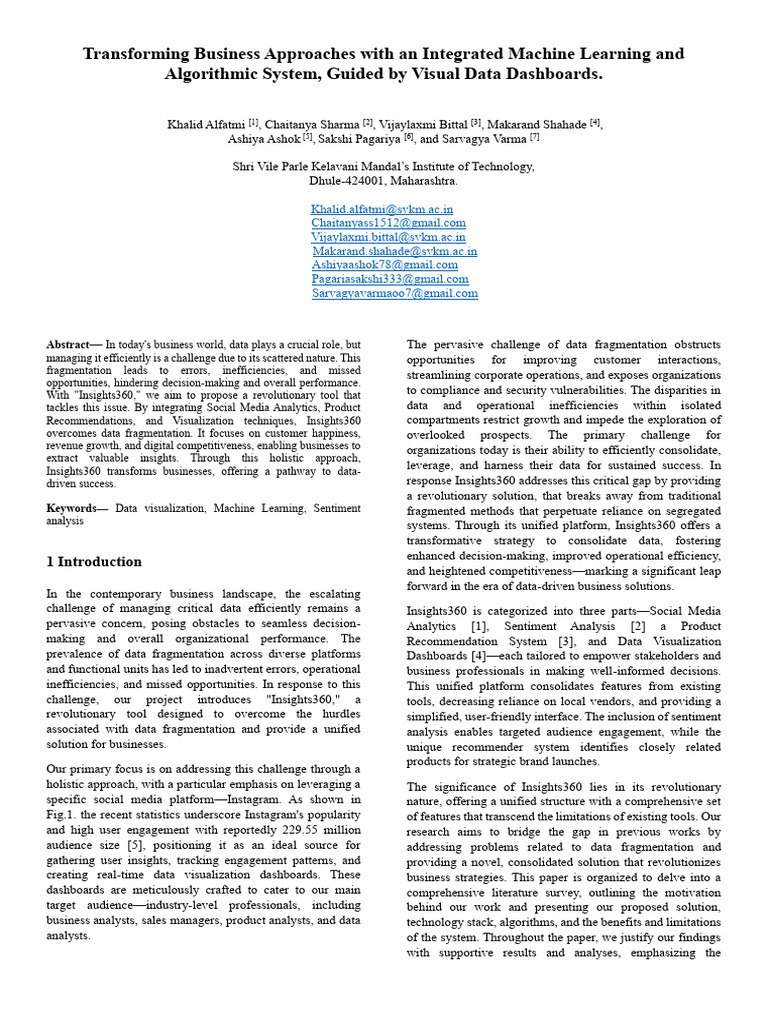 I360 Springer Published Research Paper | PDF | Analytics | Social Media