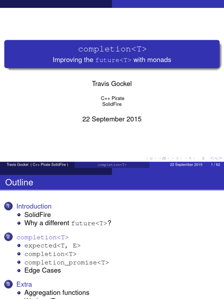 C++ Asynchronous Programming with Monads | PDF | C++ | Callback (Computer Programming)