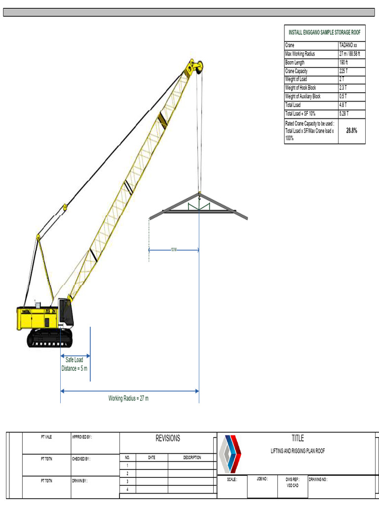 Visio-Lifting and Rigging Plan Vale - VSD | PDF | Crane (Machine) | Construction Equipment