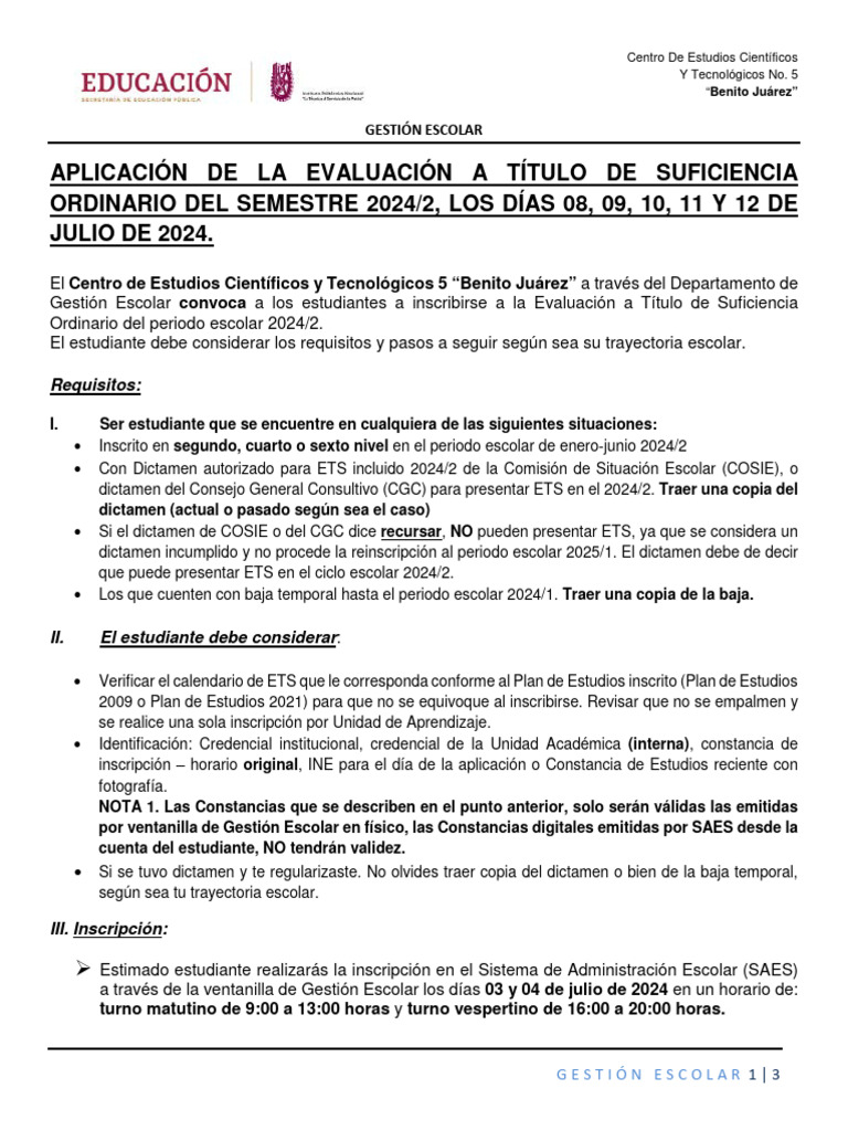 Ets 2024 7 | PDF | Plan de estudios